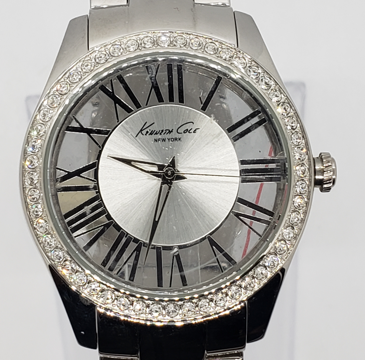 Kenneth Cole Skeleton Dial Watch With Crystals – Monab Watches ...